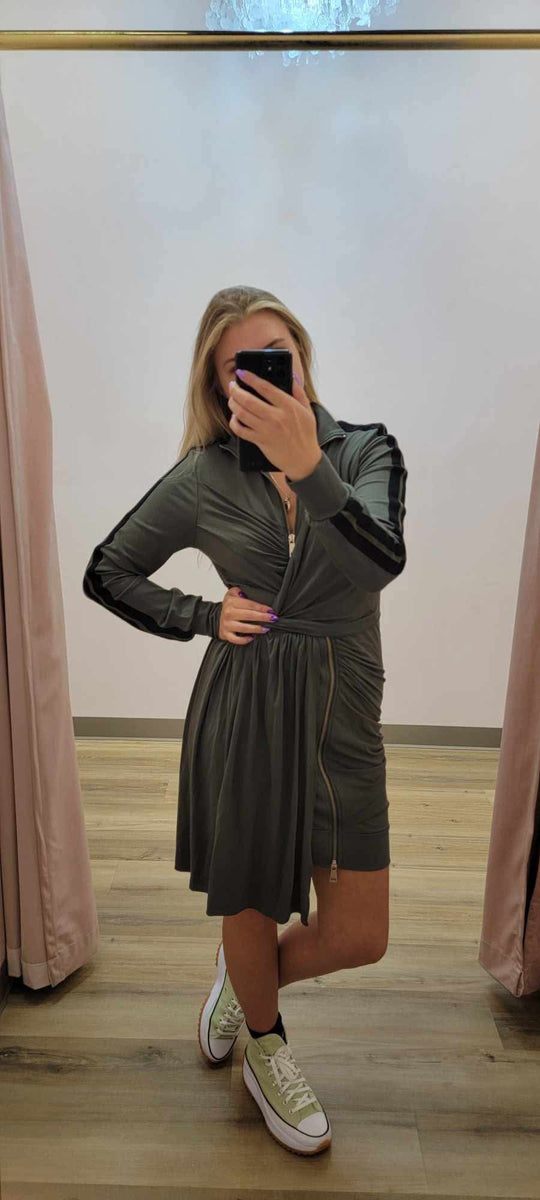 Long Sleeve Wrap Casual Mini Dress – Vivi-Lu European Fashion Boutique ...