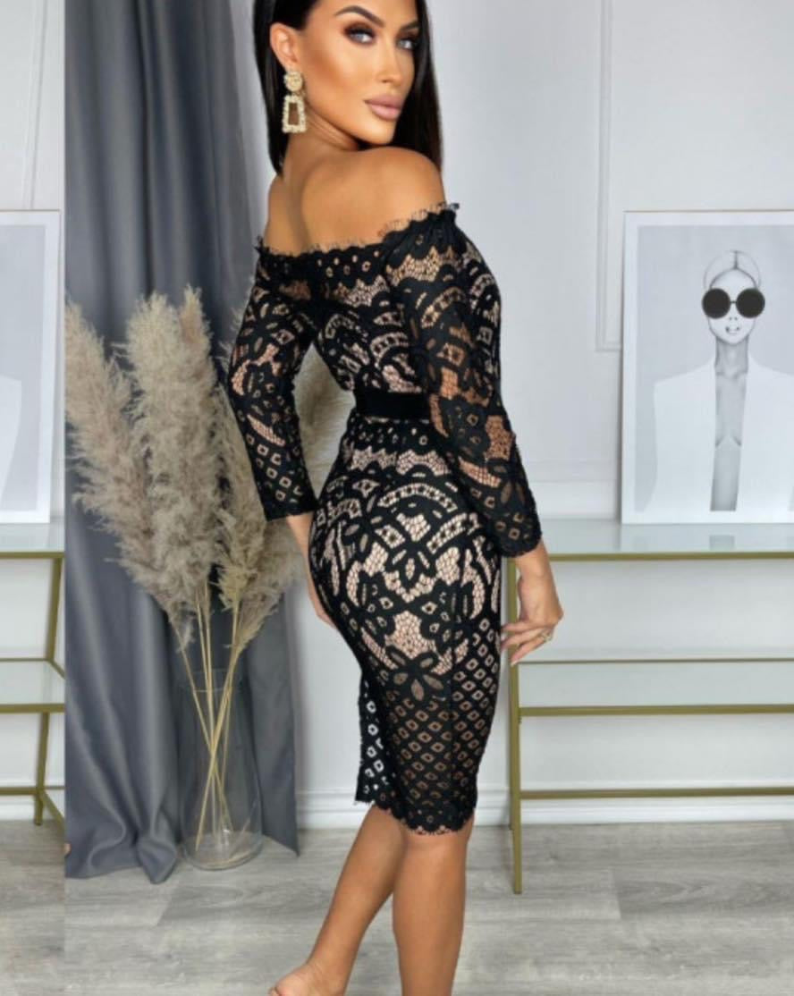 Lace Off Shoulder Mini Dress – Vivi-Lu European Fashion Boutique Chicago